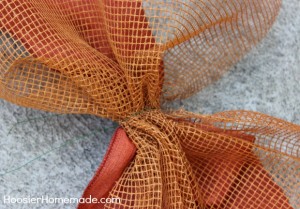 Deco Mesh Fall Garland Tutorial - Hoosier Homemade