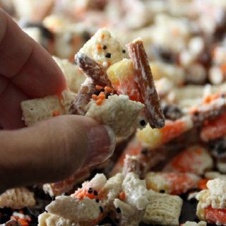 Halloween Treat: Candy Corn Party Mix - Hoosier Homemade