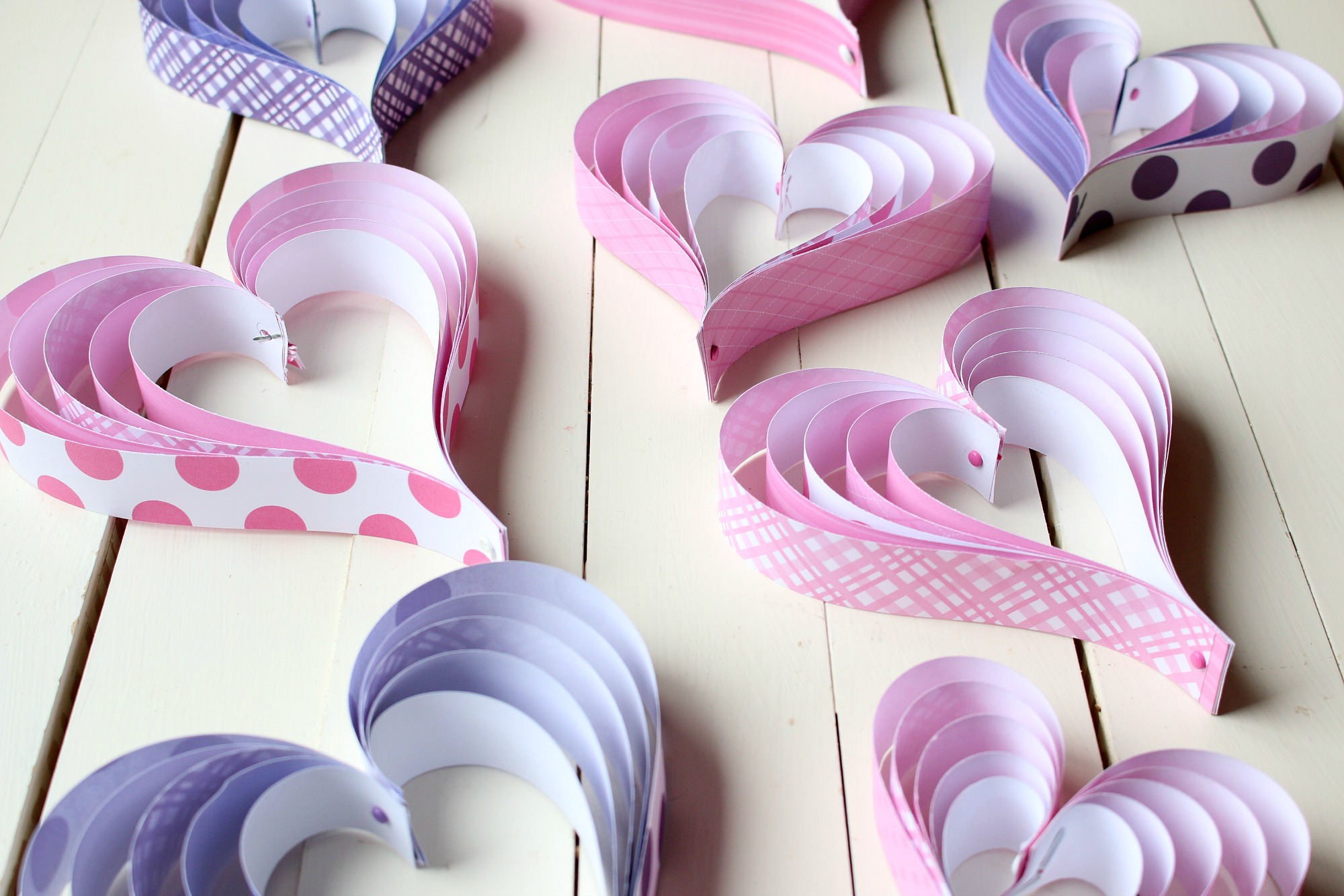 How To Make Paper Hearts Hoosier Homemade