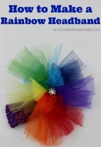 How to Make a Rainbow Headband - Hoosier Homemade