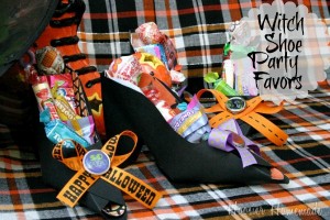 Halloween Party: Witch Shoe Party Favors - Hoosier Homemade